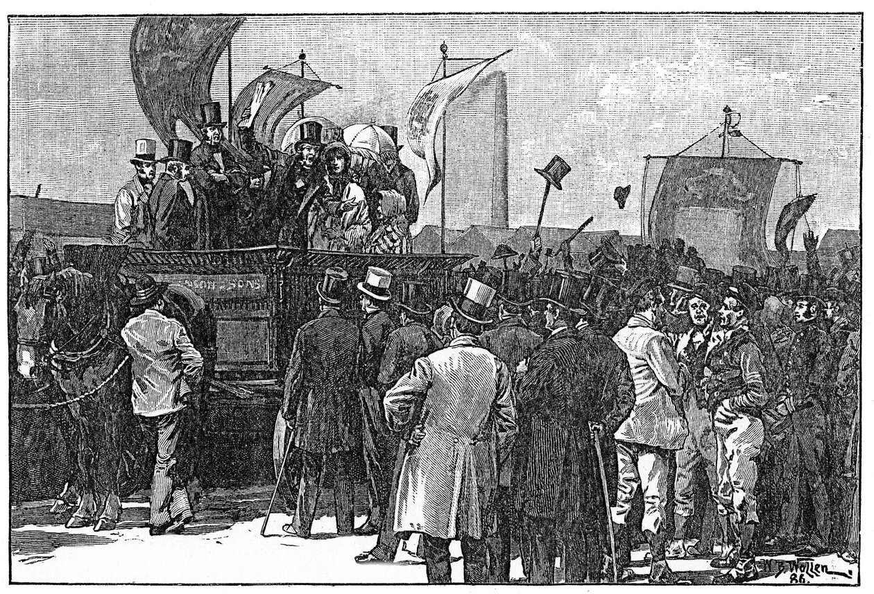 The Chartist Demonstration on Kennington Common, 10th April 1848, 1886